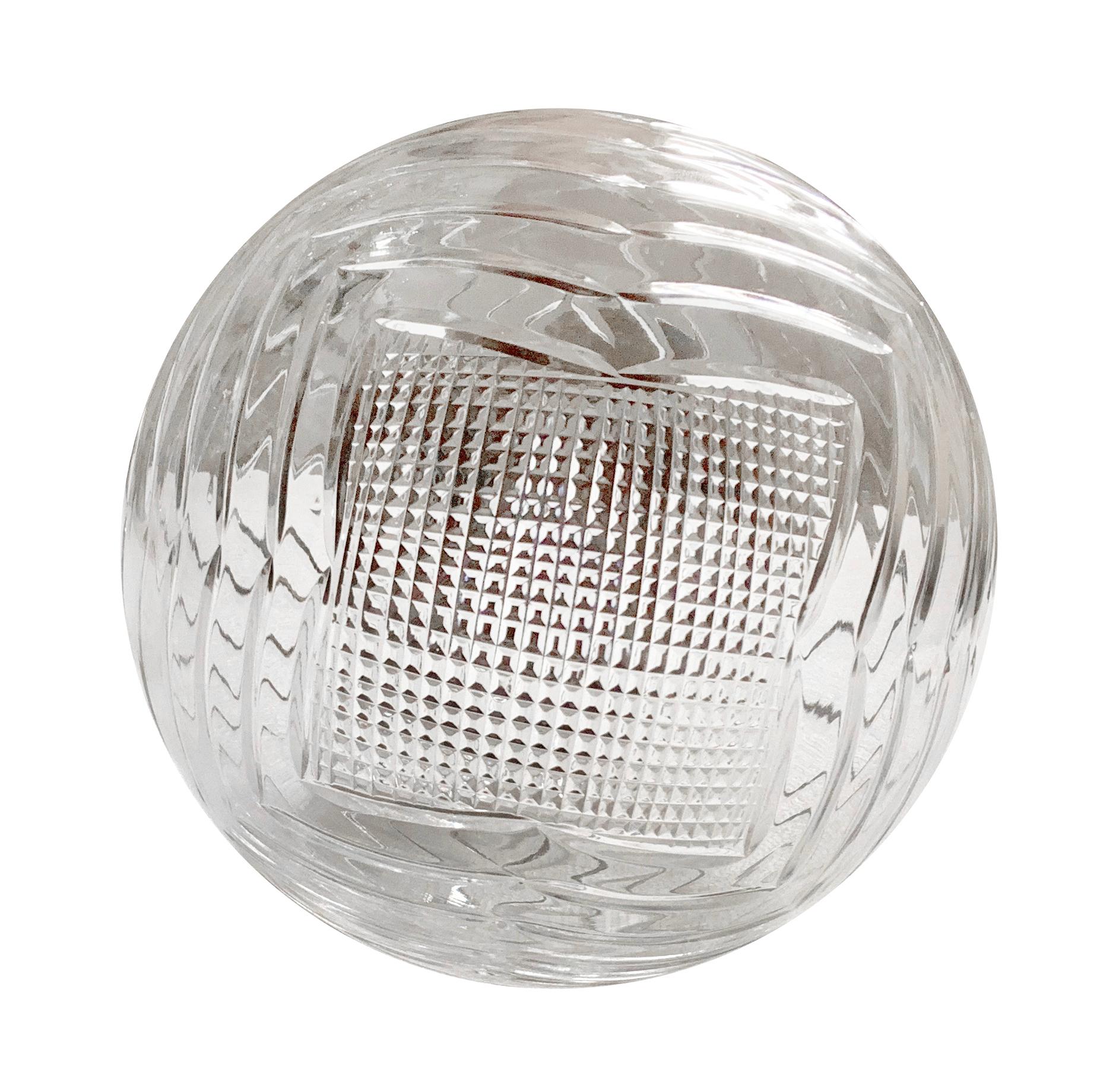 Large Mid-Century Modern Egg Shaped Italian Hand Blown Glass Pendant ...