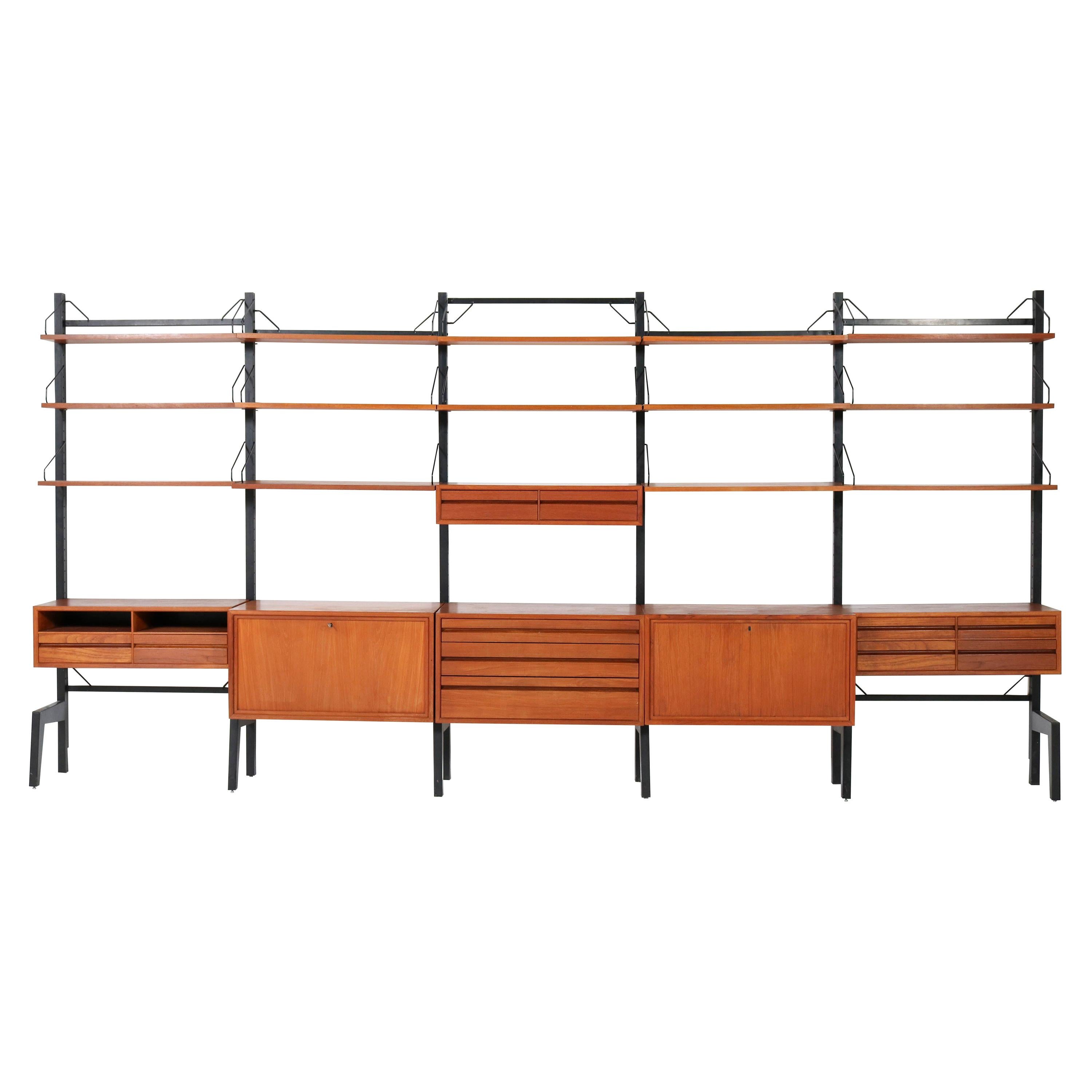 Free Standing Mid Century Wall Unit
