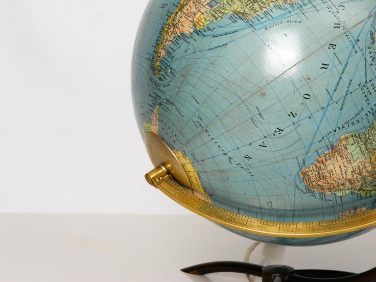 Large Mid-Century Modern Glass Globe Illuminated in Futuristic ...