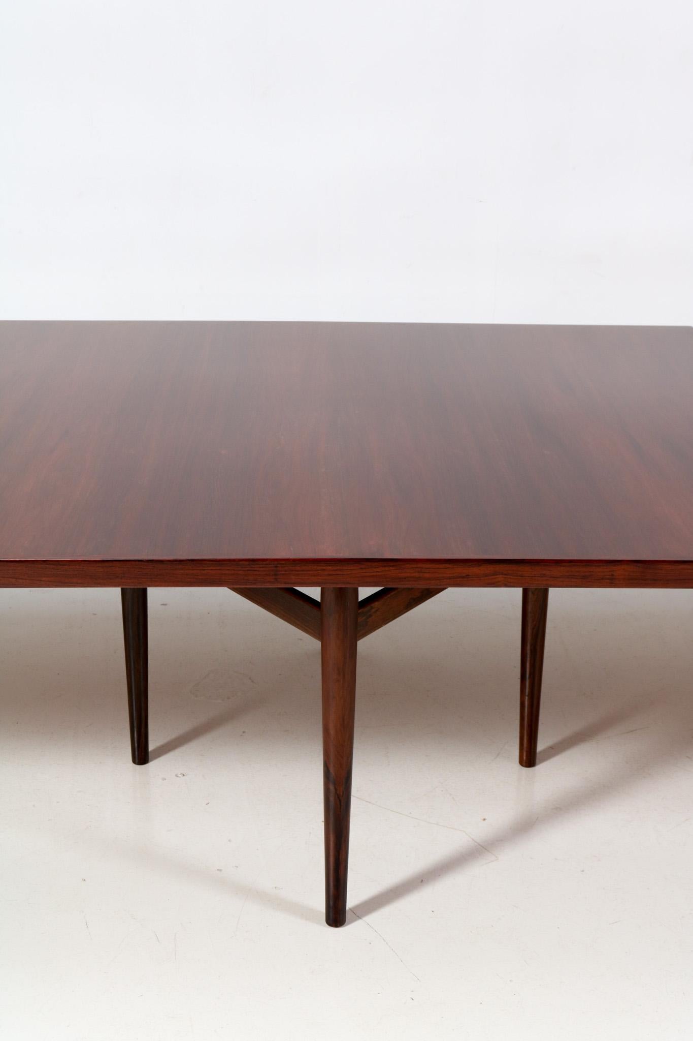 Large Mid-Century Modern Rosewood Conference Table by Arne Vodder for ...