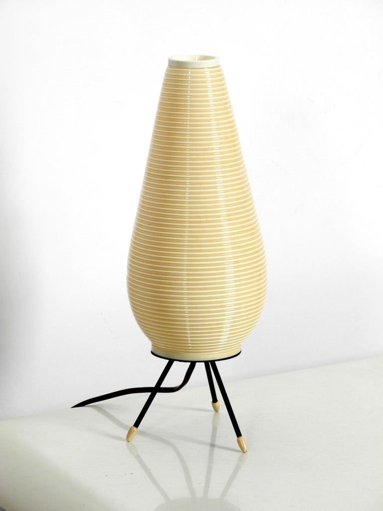 Large Mid Century Modern Rotaflex Heifetz tripod table lamp at 1stDibs