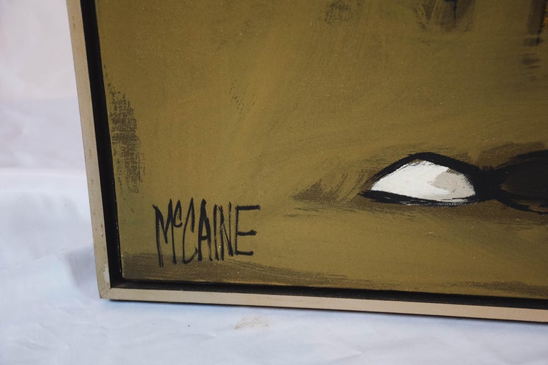 Large Mid-Century Modern Seagulls Oil Painting by McCaine at 1stDibs ...