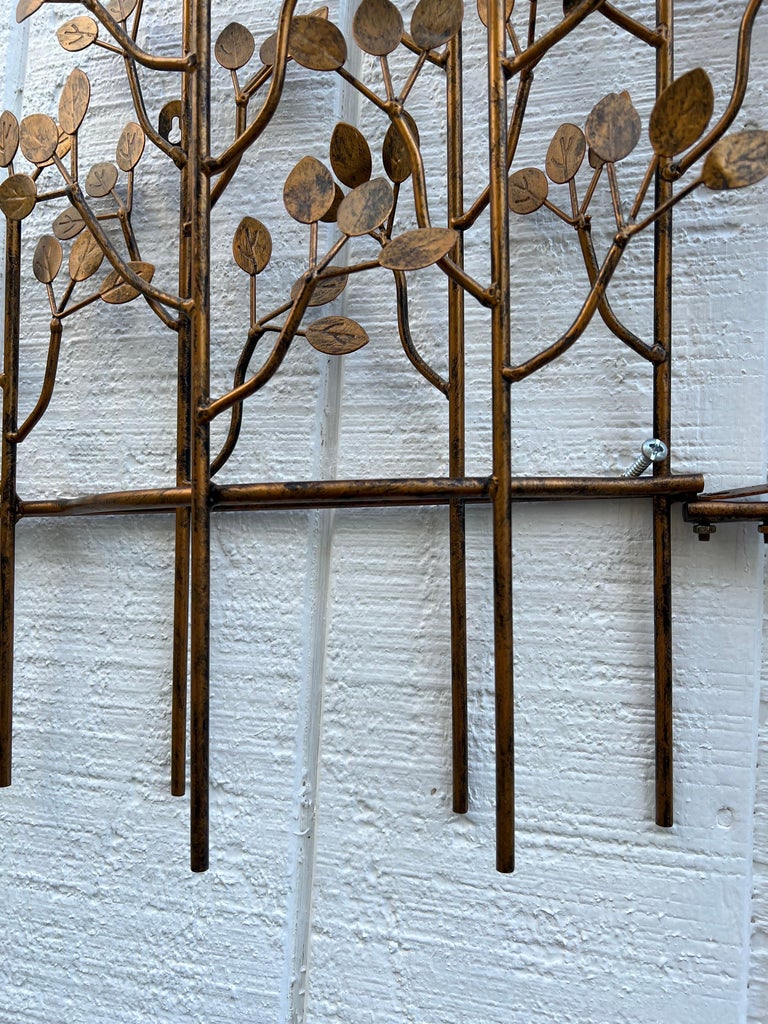 Large Mid Century Modern Tree Wall Sculpture For Sale at 1stDibs