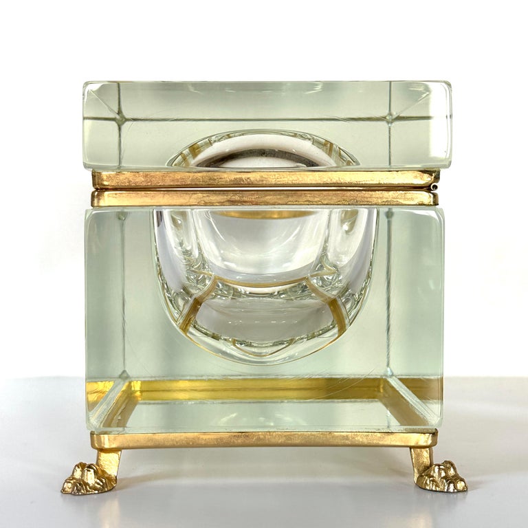 Large Midcentury Murano Glass Box For Sale at 1stDibs