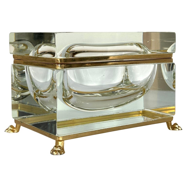 Large Midcentury Murano Glass Box For Sale at 1stDibs