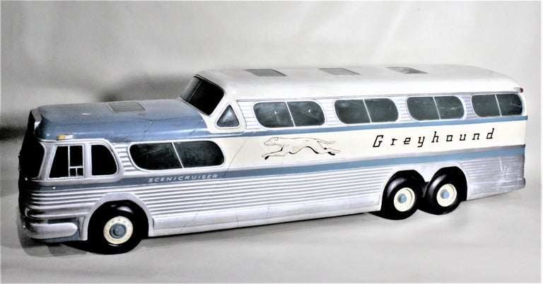 Large Mid-Century Plaster 'Scenicruiser' Greyhound Bus Advertising ...