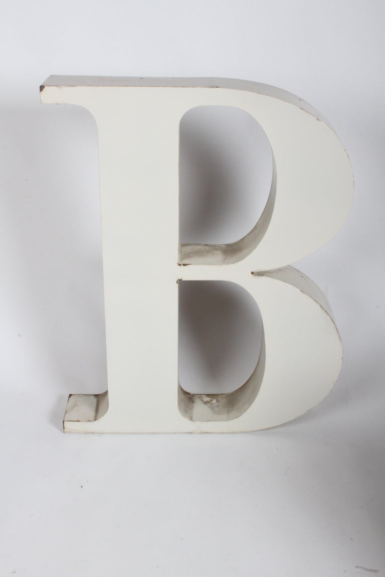 Large Midcentury Porcelain Letter "B" from the Stix Baer and Fuller ...
