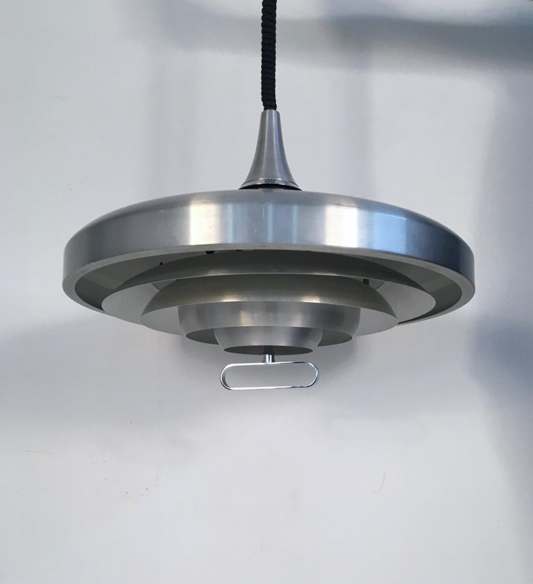 Large Midcentury Pull Down Pendant Lamp Shade, Italy, circa 1970 For ...