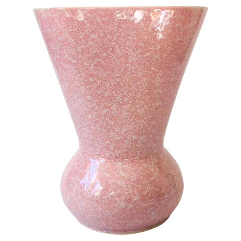 Large Midcentury Shawnee Kenwood Pink Vase For Sale at 1stDibs