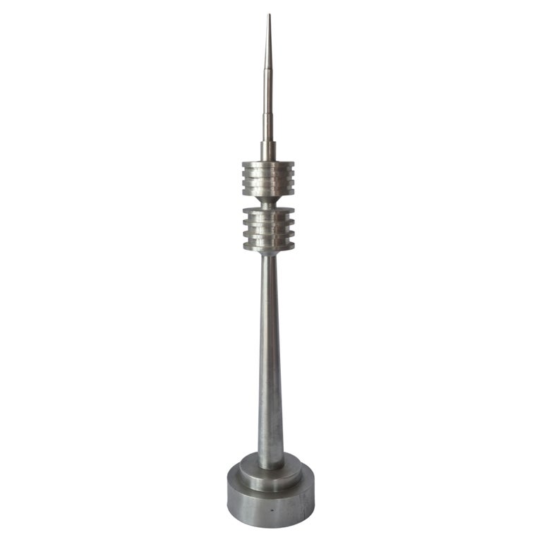 Large Midcentury Aluminium Model of Munich TV Television Olympic Tower ...