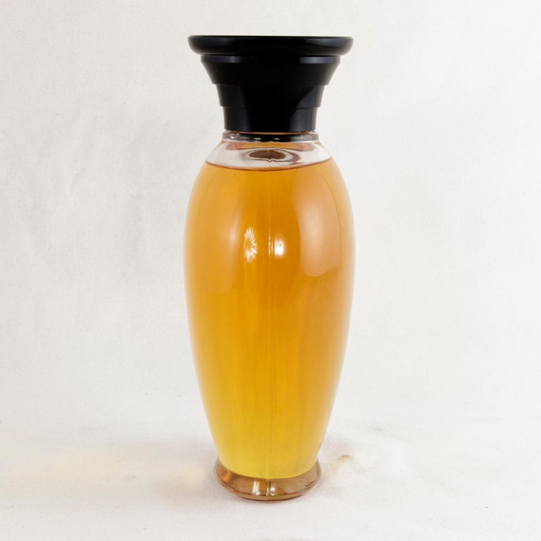 Large Midcentury French Vintage Glass Factice Perfume Bottle, Femme ...