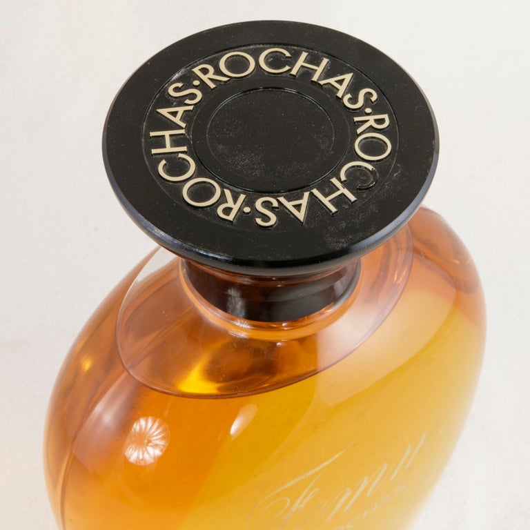 Large Midcentury French Vintage Glass Factice Perfume Bottle, Femme ...