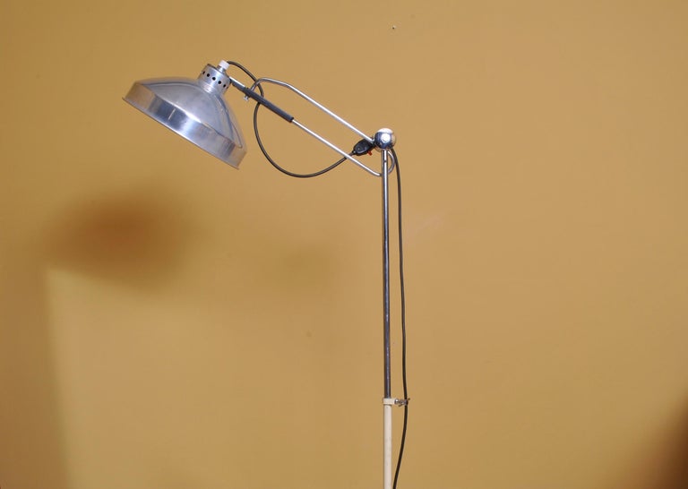 Large Midcentury Industrial Floor Lamp at 1stDibs | large industrial ...