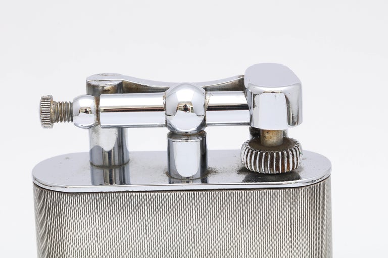 Large Midcentury Sterling Silver Table Lighter at 1stDibs