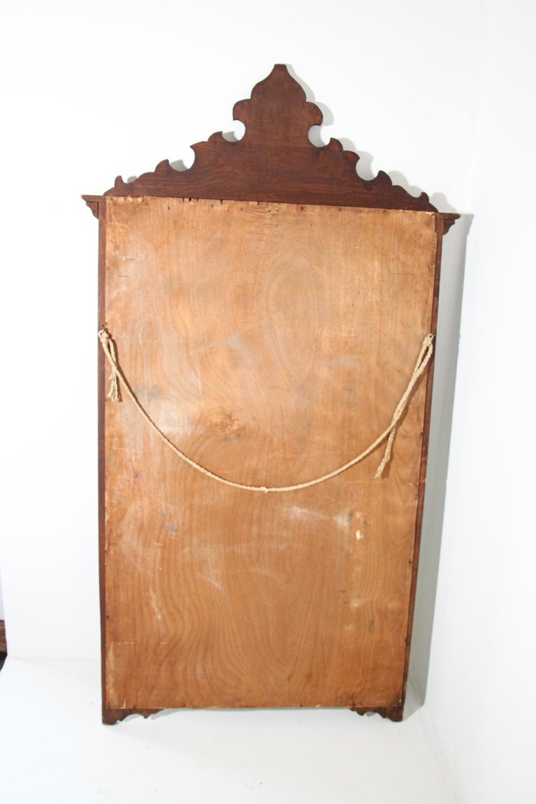 Large Middle Eastern Moorish Wood Wall Mirror For Sale at 1stDibs