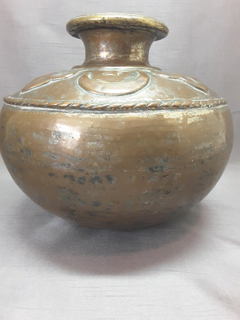 Large Middle Eastern Tinned Copper Water Vessel 19th Century For Sale ...