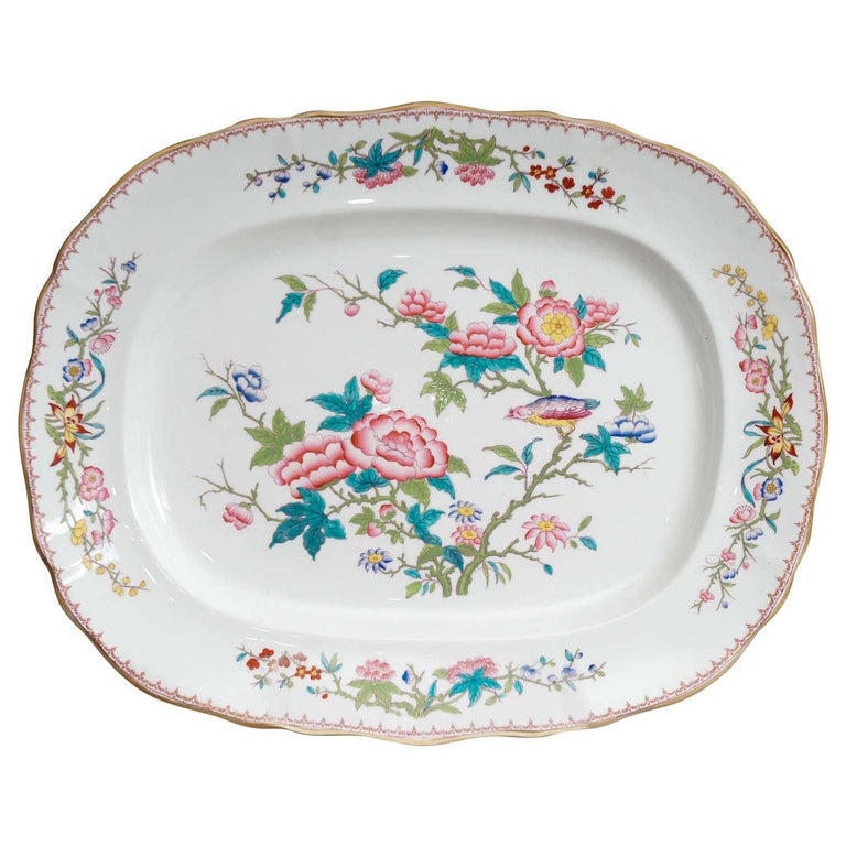 Large Minton Porcelain Platter For Sale at 1stDibs