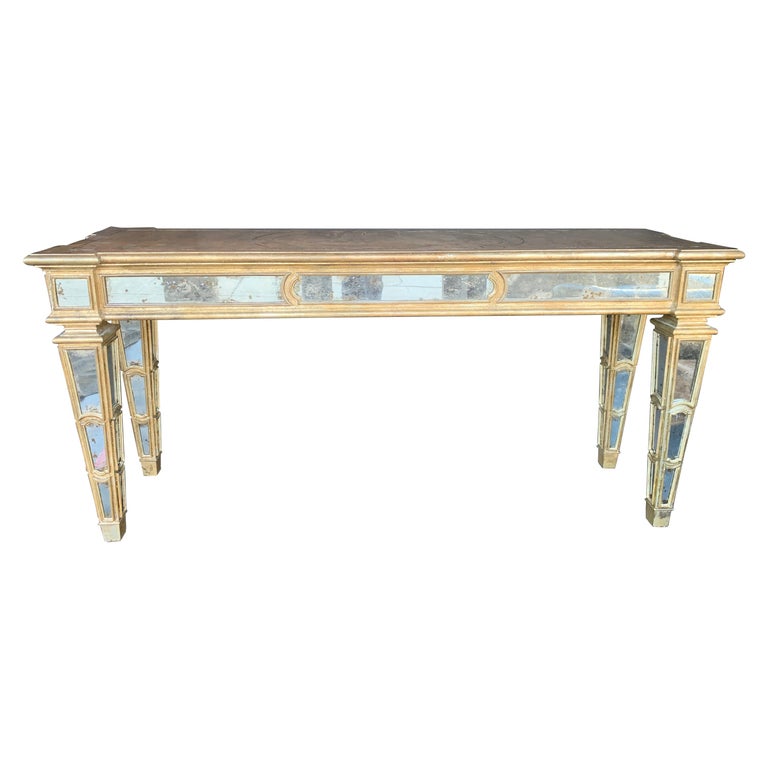 Grande console italienne à miroir En vente sur 1stDibs