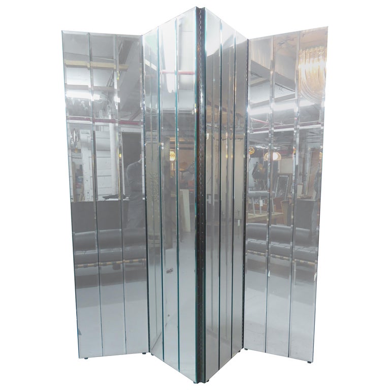 Large Mirrored Screen at 1stDibs