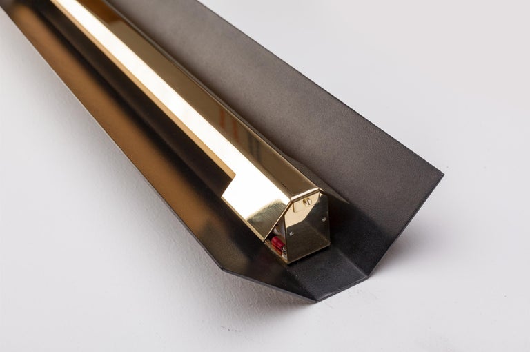 Large Misalliance Ex Jet Black Wall Light by Lexavala For Sale at 1stDibs