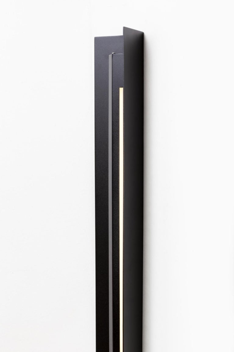 Large Misalliance Ral Jet Black Wall Light by Lexavala For Sale at 1stDibs