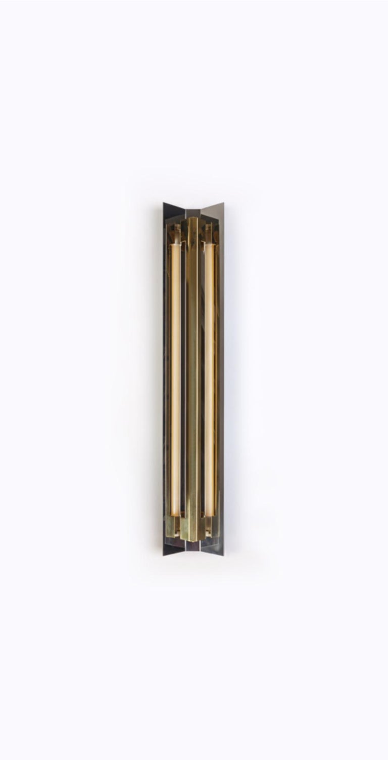 Large Misalliance Solid Brass Wall Light by Lexavala For Sale at 1stDibs