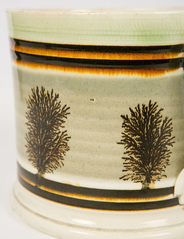 Large Mochaware Mug Made in England Circa 1820 at 1stDibs