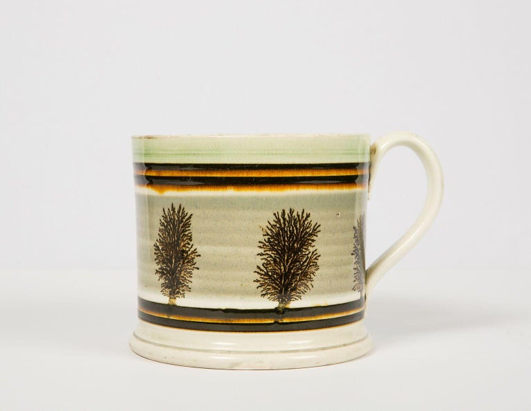 Large Mochaware Mug Made in England Circa 1820 at 1stDibs