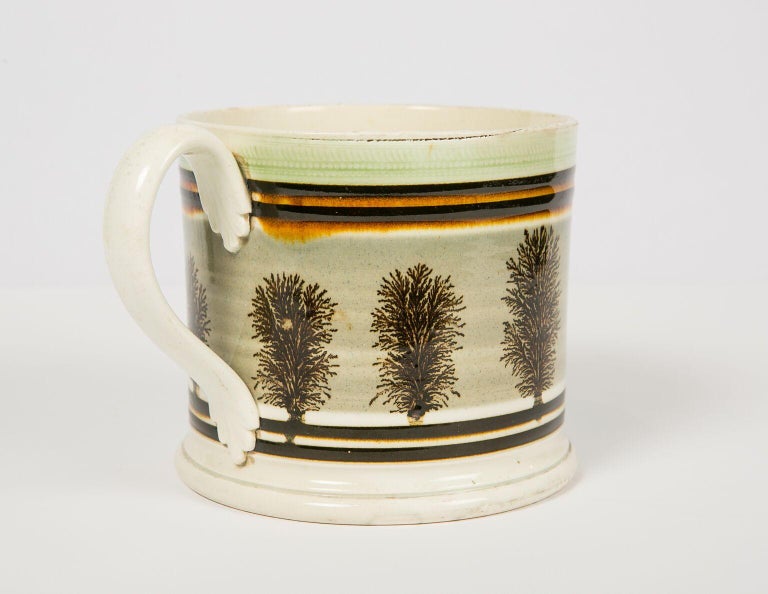 Large Mochaware Mug Made in England Circa 1820 at 1stDibs