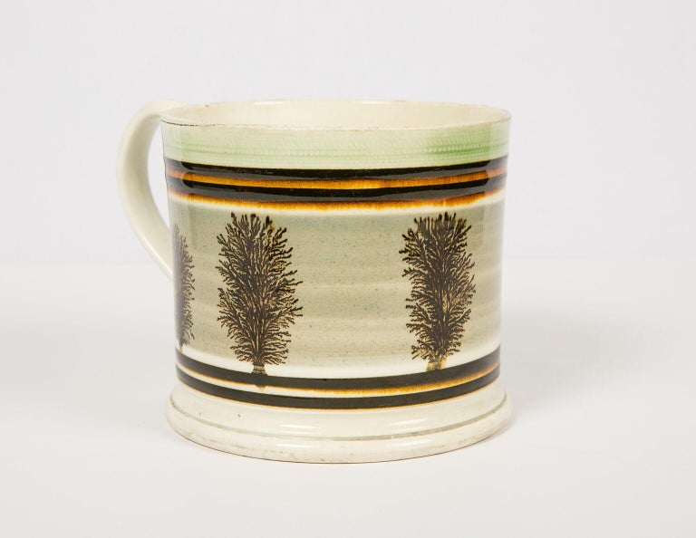 Large Mochaware Mug Made in England Circa 1820 at 1stDibs