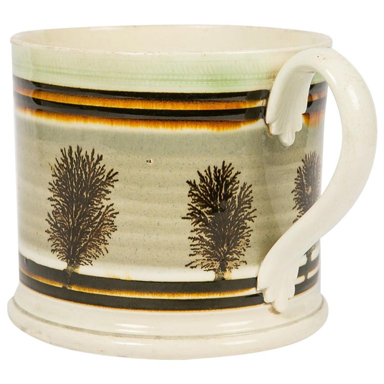 Large Mochaware Mug Made in England Circa 1820 at 1stDibs
