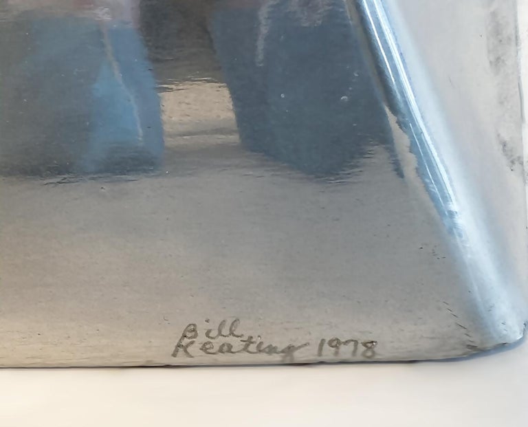 Large Modern Abstract Aluminum Sculpture by Bill Keating, 1970s at 1stDibs
