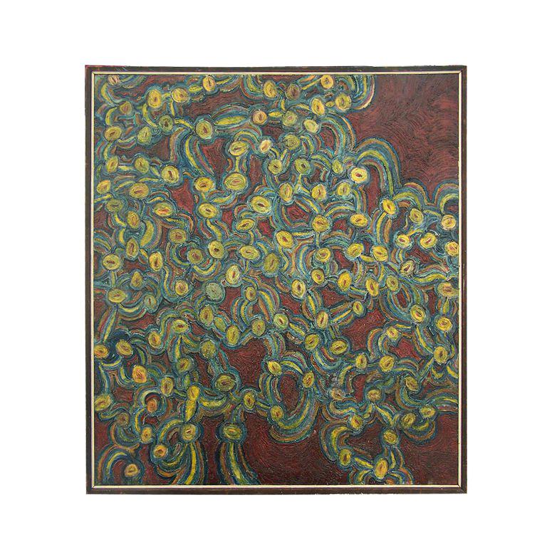 Large Modern Abstract Painting 1960's at 1stDibs