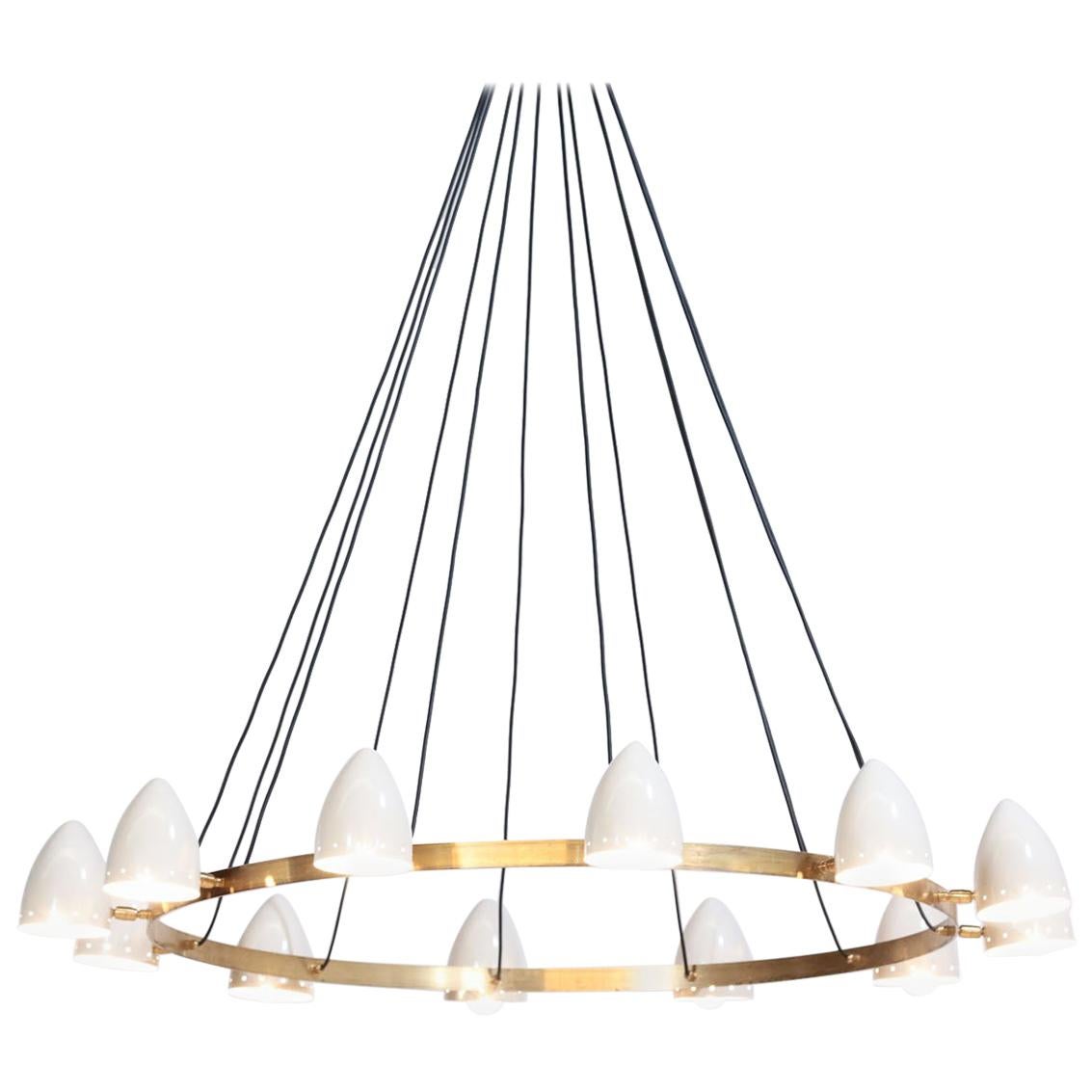Large Modern Chandelier, Italian Stilnovo Style at 1stDibs | large ...