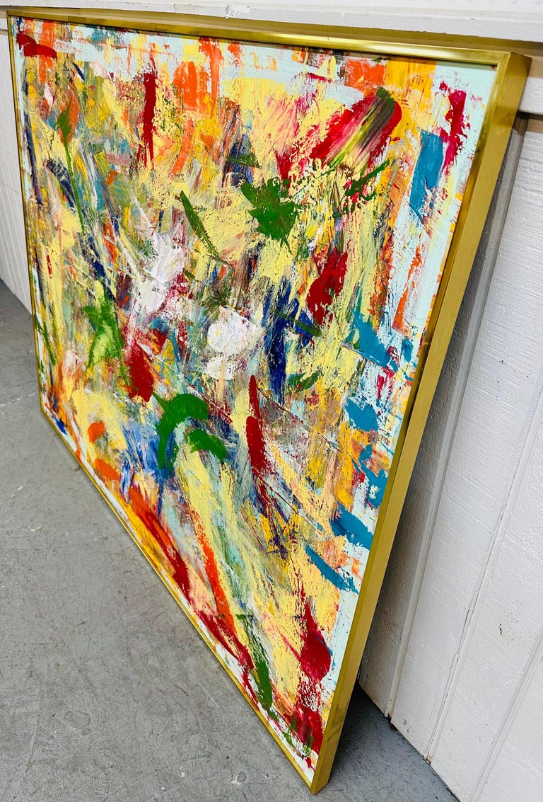 Large Modern Expressionist Abstract Painting For Sale at 1stDibs