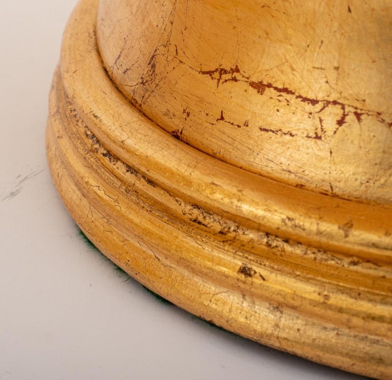 Large Modern Gold-Tone Table Lamps, Pair For Sale at 1stDibs