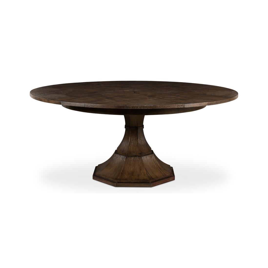 Large Modern Oak Dining Table For Sale at 1stDibs
