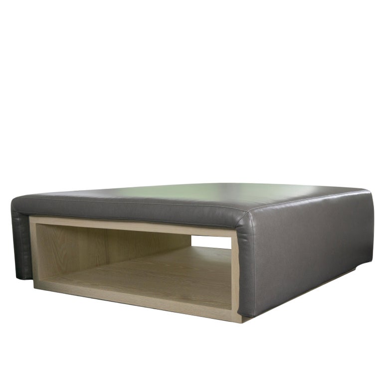 Large Modern Ottoman with Cubby For Sale at 1stDibs | modern large ...