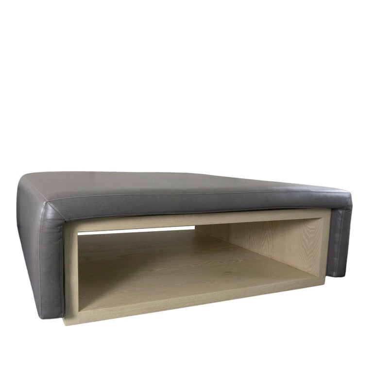 Large Modern Ottoman with Cubby For Sale at 1stDibs | modern large ...