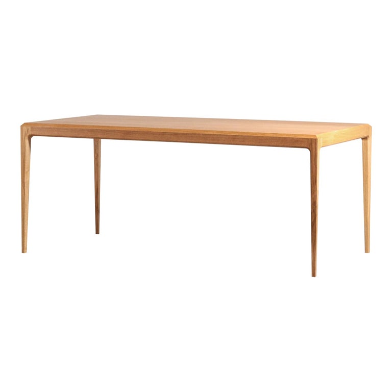 Large Modern Table in Oak Scandinavian Design For Sale at 1stDibs