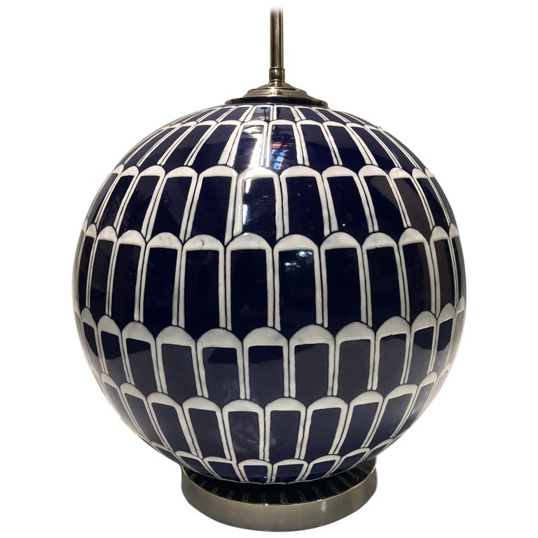 Large Moderne Single Table Lamp at 1stDibs