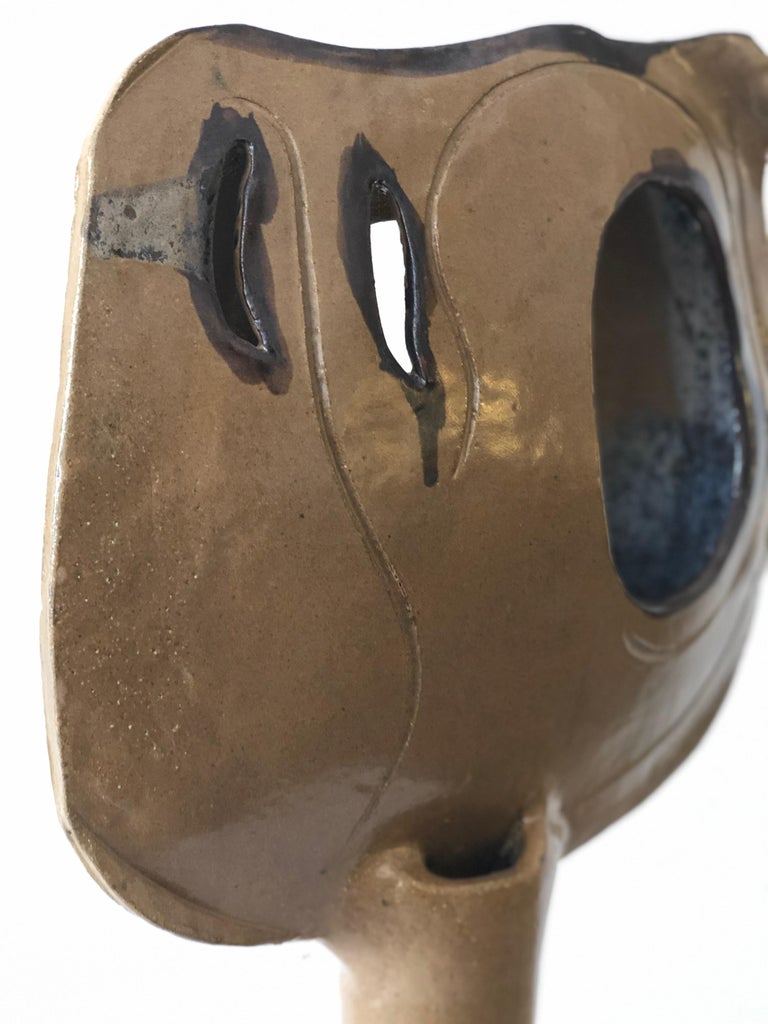 Large Modernist Abstract Studio Pottery Ceramic Sculpture For Sale at ...