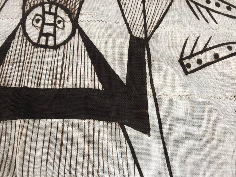 Large Modernist Mounted Senufo Korhogo Textile/Mud Cloth For Sale at ...
