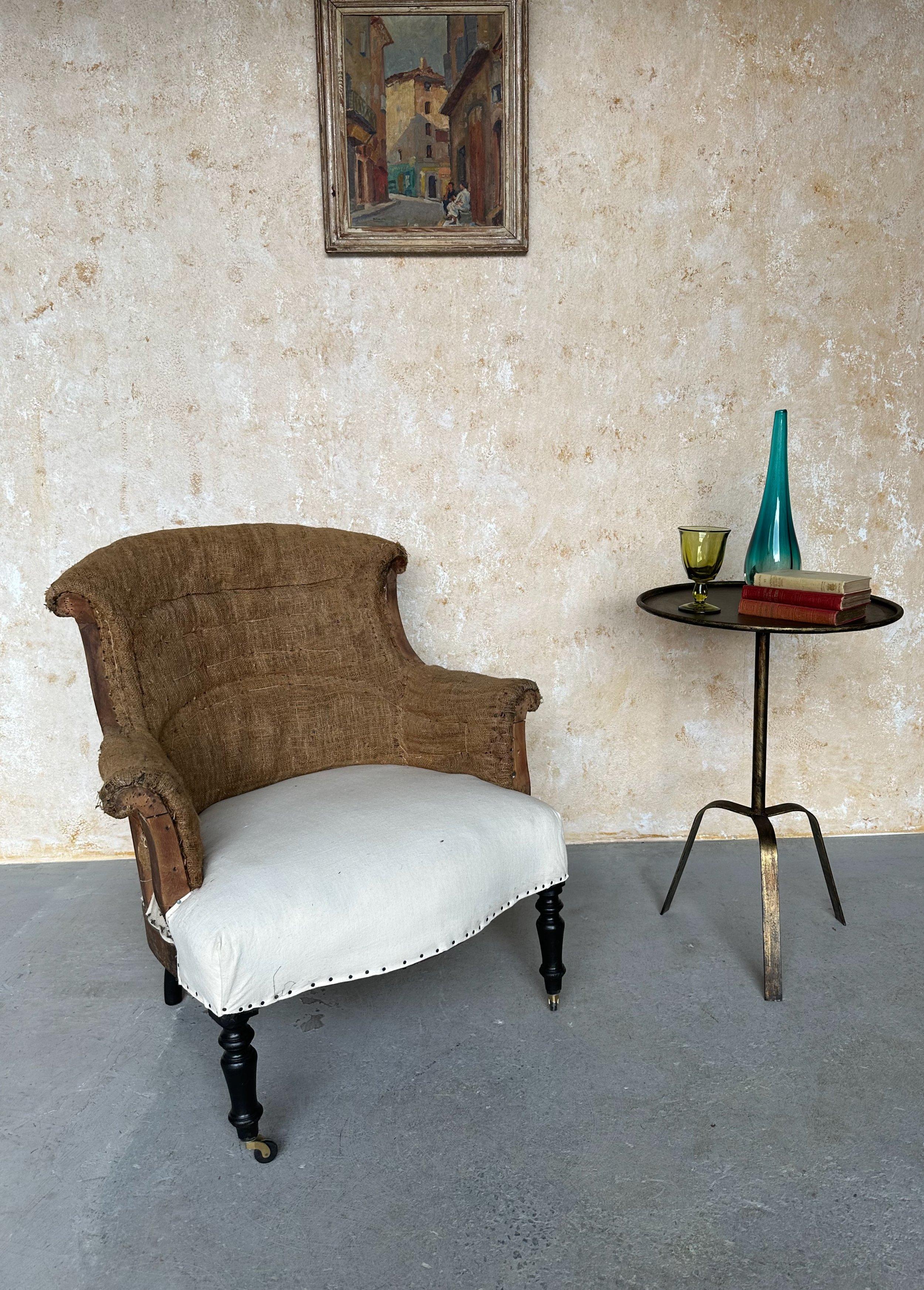 Large Modernist Spanish Iron Drinks Table For Sale at 1stDibs