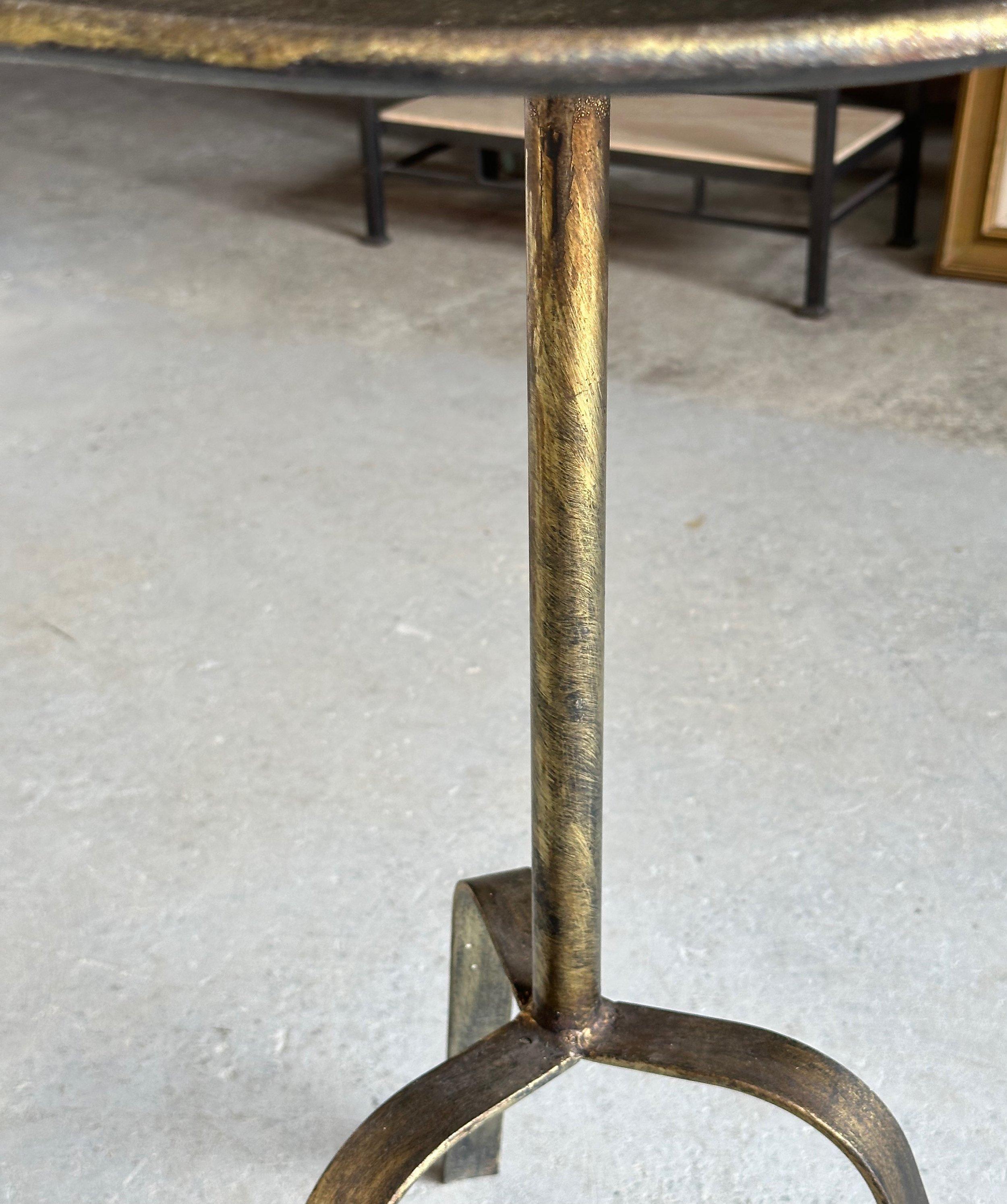 Large Modernist Spanish Iron Drinks Table For Sale at 1stDibs