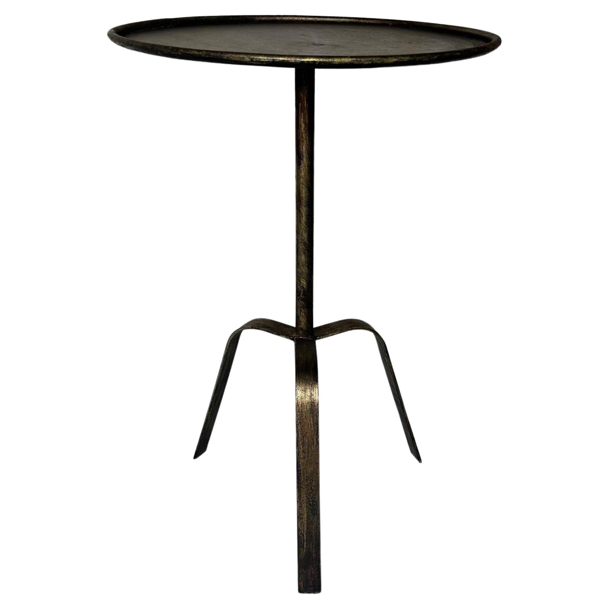 Large Modernist Spanish Iron Drinks Table For Sale at 1stDibs