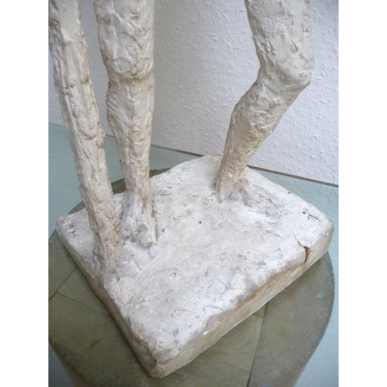 Large Modernist Standing Man Plaster Sculpture, France 1980s For Sale ...