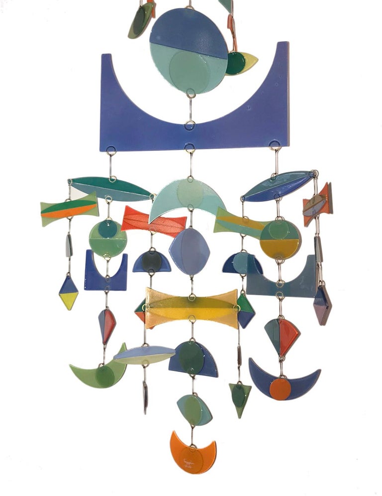 Large Molded Glass Mobile at 1stDibs