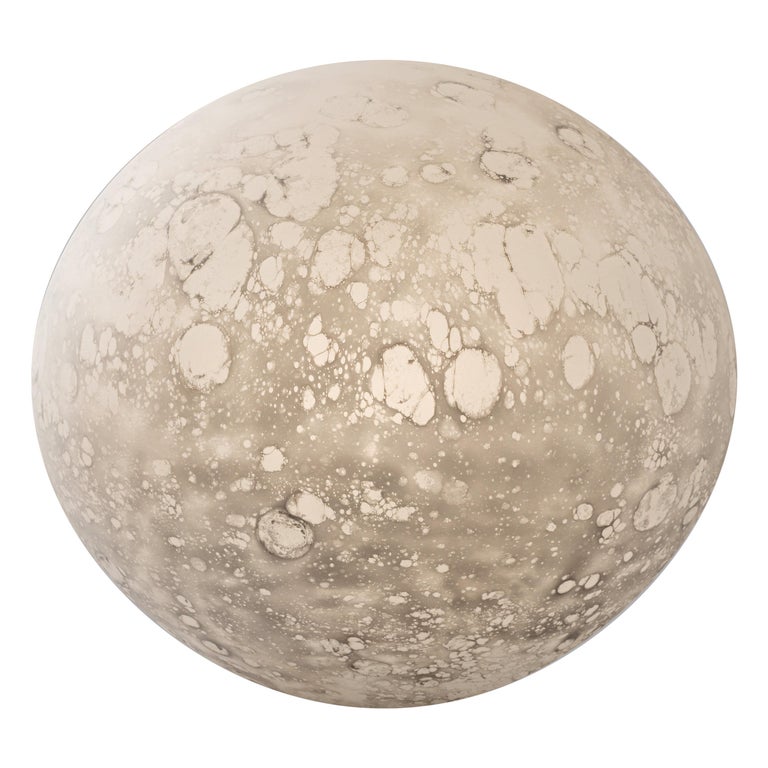 Large Moon Blown Glass Table Lamp, Sculpted by Ludovic Clément d’Armont ...