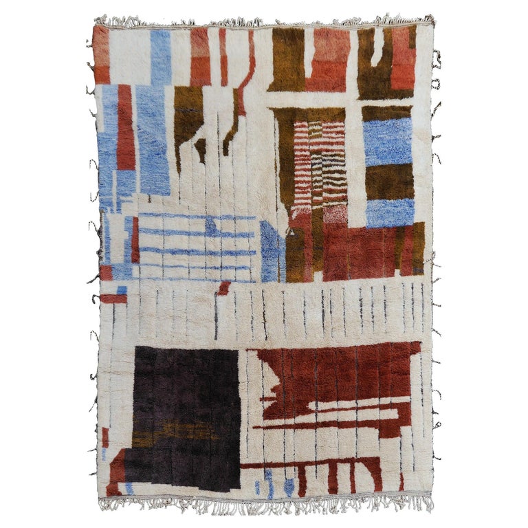 Large Moroccan Rug Bauhaus Style North African Design Djoharian ...